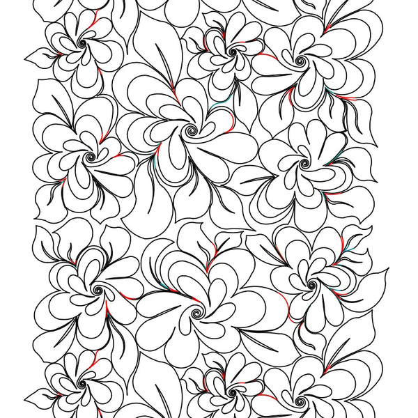 241 Feathered Rose 2 Pantograph by Linda V. Taylor - Linda's Electric