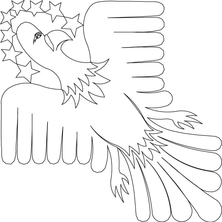 Explore the Patriotic Eagle Block Design for Digital Quilting - Linda's ...